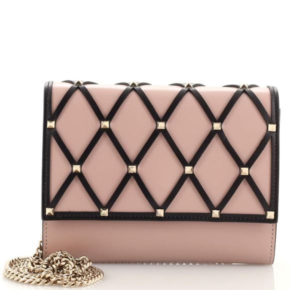Valentino Garavani | Bags | Valentino Garavani Rockstud Beehive Wallet ...